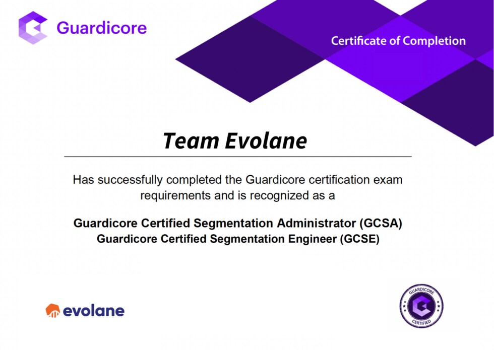 Guardicore Microsegmentation Training - Evolane